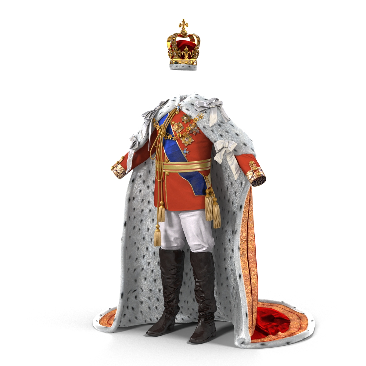 royal king costume fur max