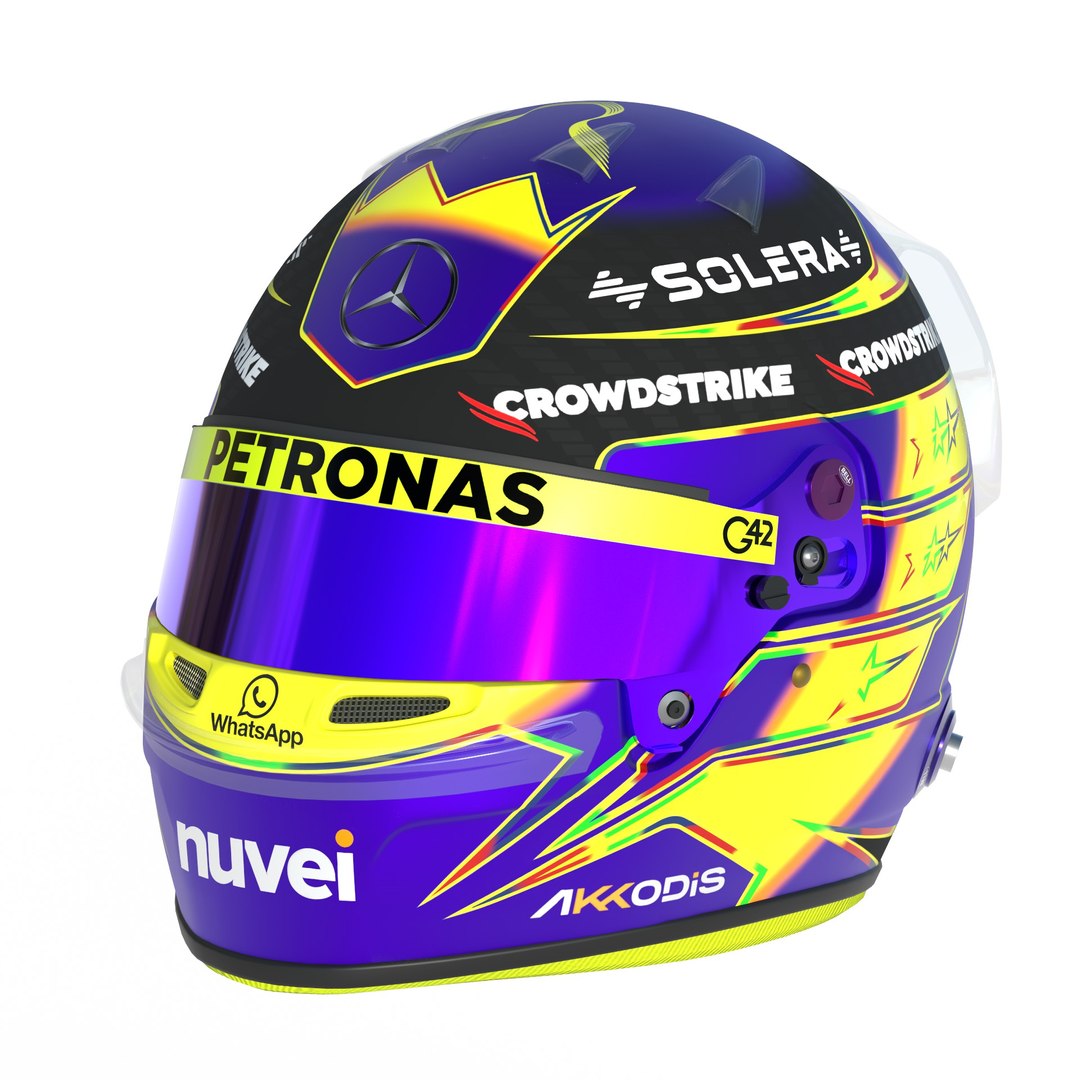 3D F1 Lewis Hamilton Helmet 2024 - TurboSquid 2251931