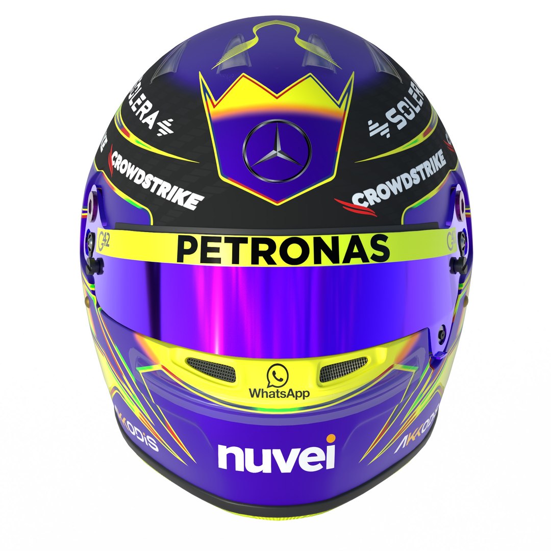 3D F1 Lewis Hamilton Helmet 2024 - TurboSquid 2251931