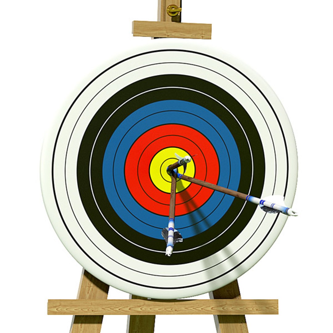 3d Model Target Arrows Center