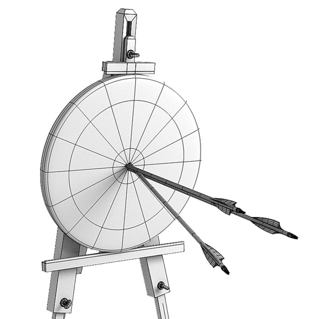 3d Model Target Arrows Center