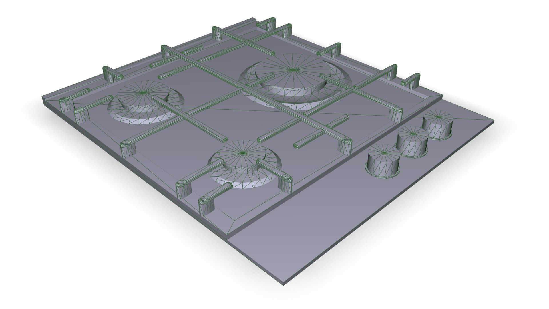 3D Cooktop Hob SIMFER H45L35B511 Model - TurboSquid 1804030