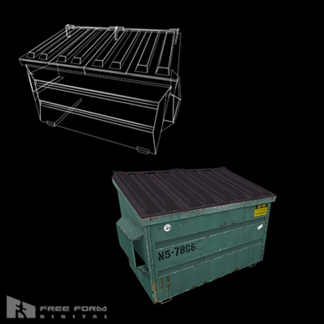 Urban Box Fence Container 3d Model