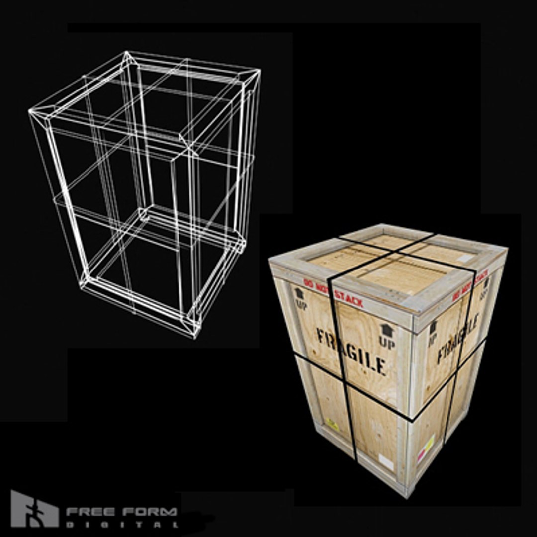 Urban Box Fence Container 3d Model