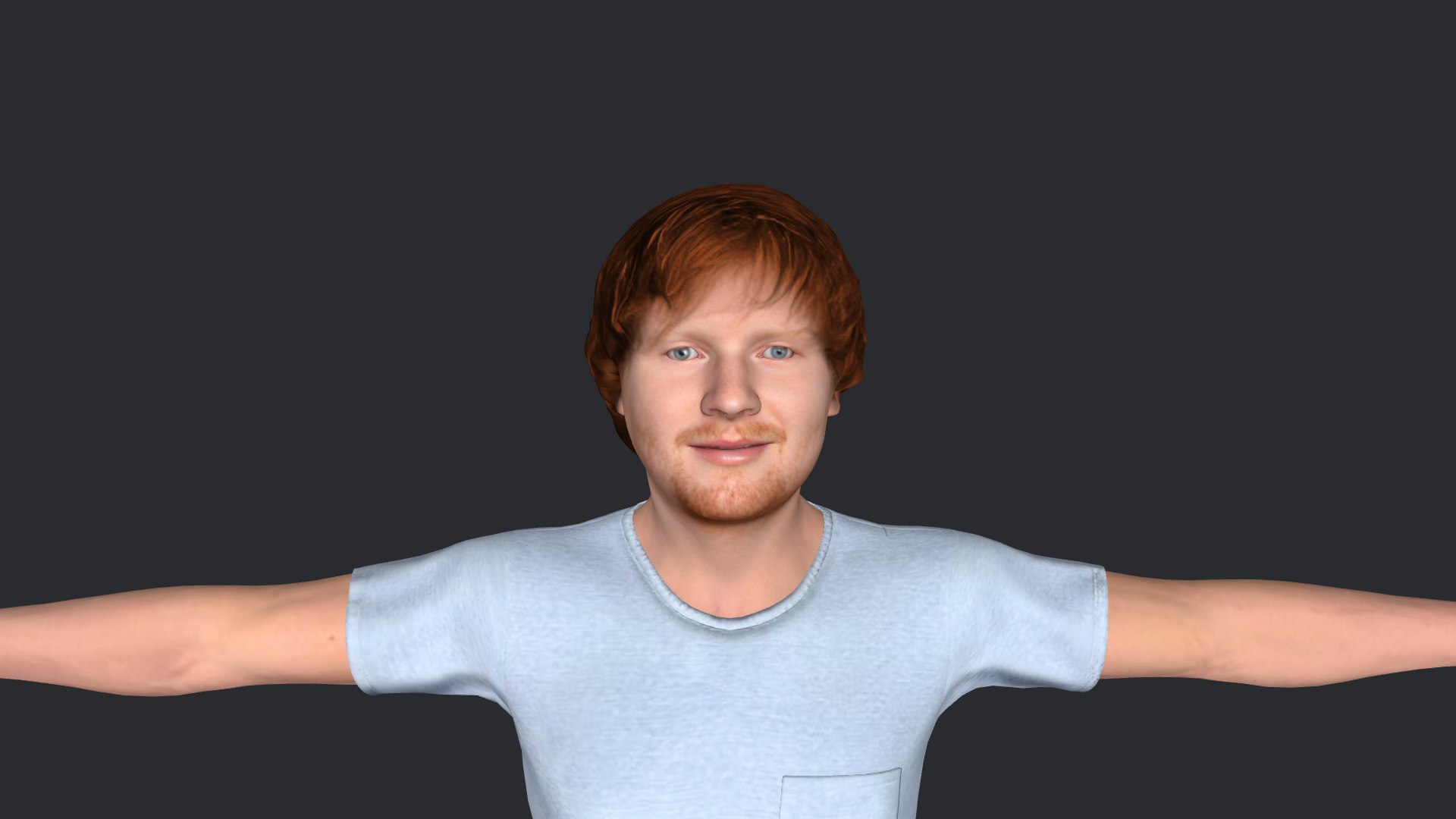 3D Model Ed Sheeran Hyper Realistic Full Body Fully Rigged 3D Character ...