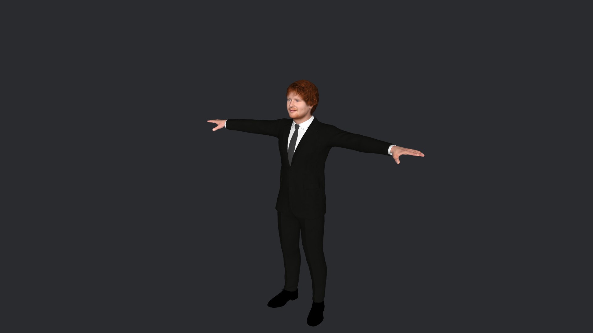 3D Model Ed Sheeran Hyper Realistic Full Body Fully Rigged 3D Character ...