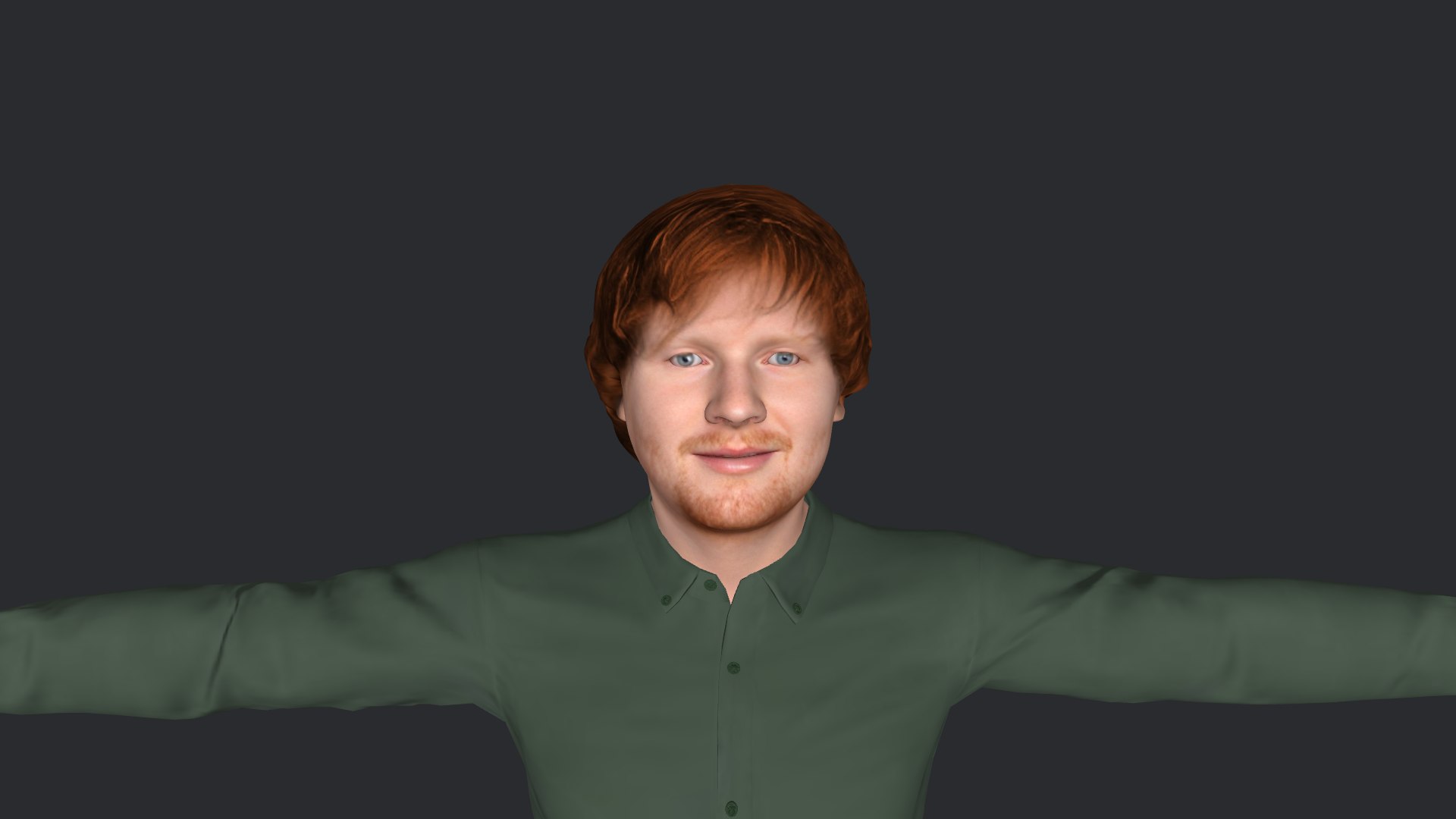 3D Model Ed Sheeran Hyper Realistic Full Body Fully Rigged 3D Character ...