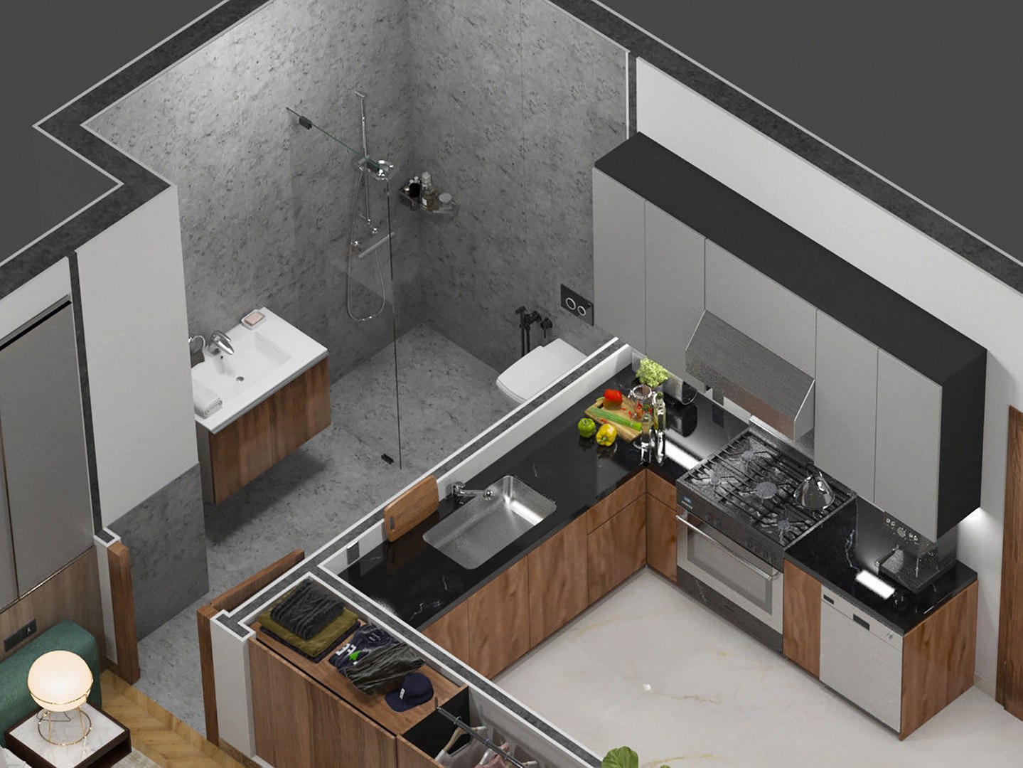 3D Detailled Floorplan K1 - TurboSquid 2162011