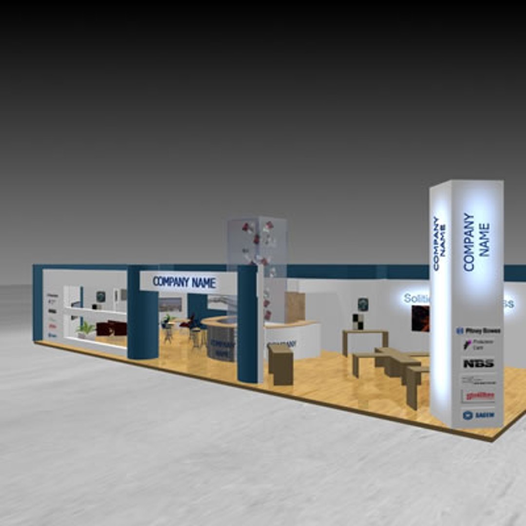 Fair Stand Exhibition 3d Model