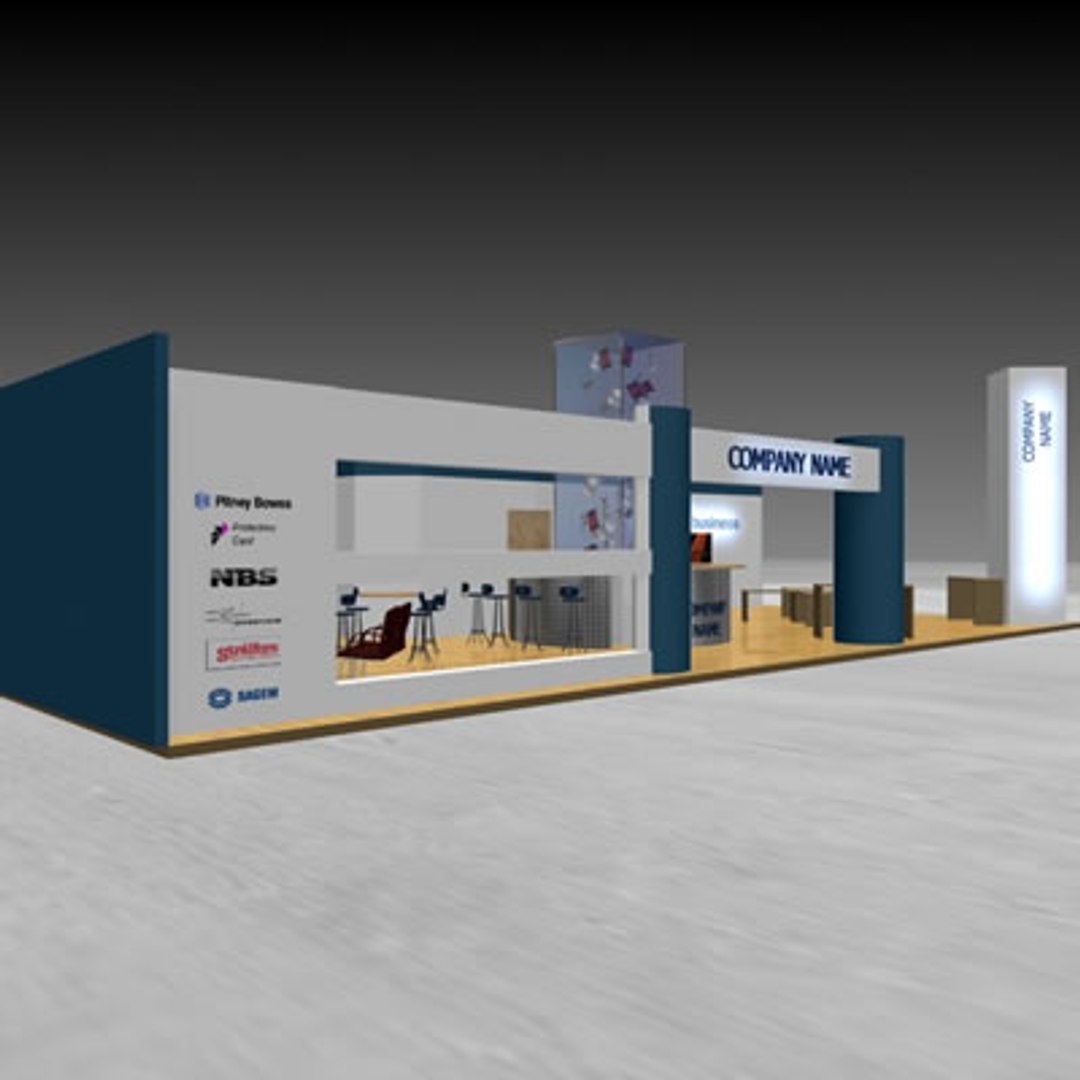 Fair Stand Exhibition 3d Model