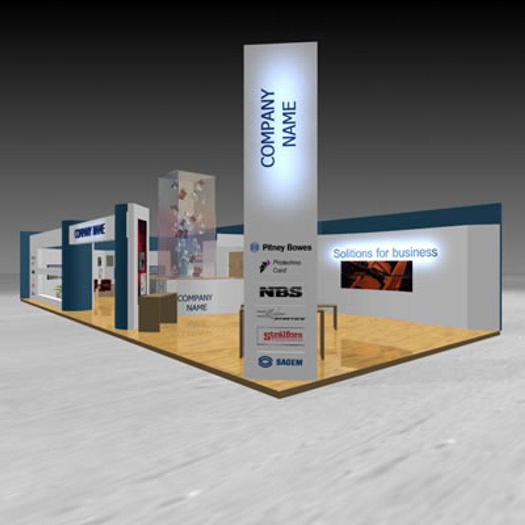 Fair Stand Exhibition 3d Model