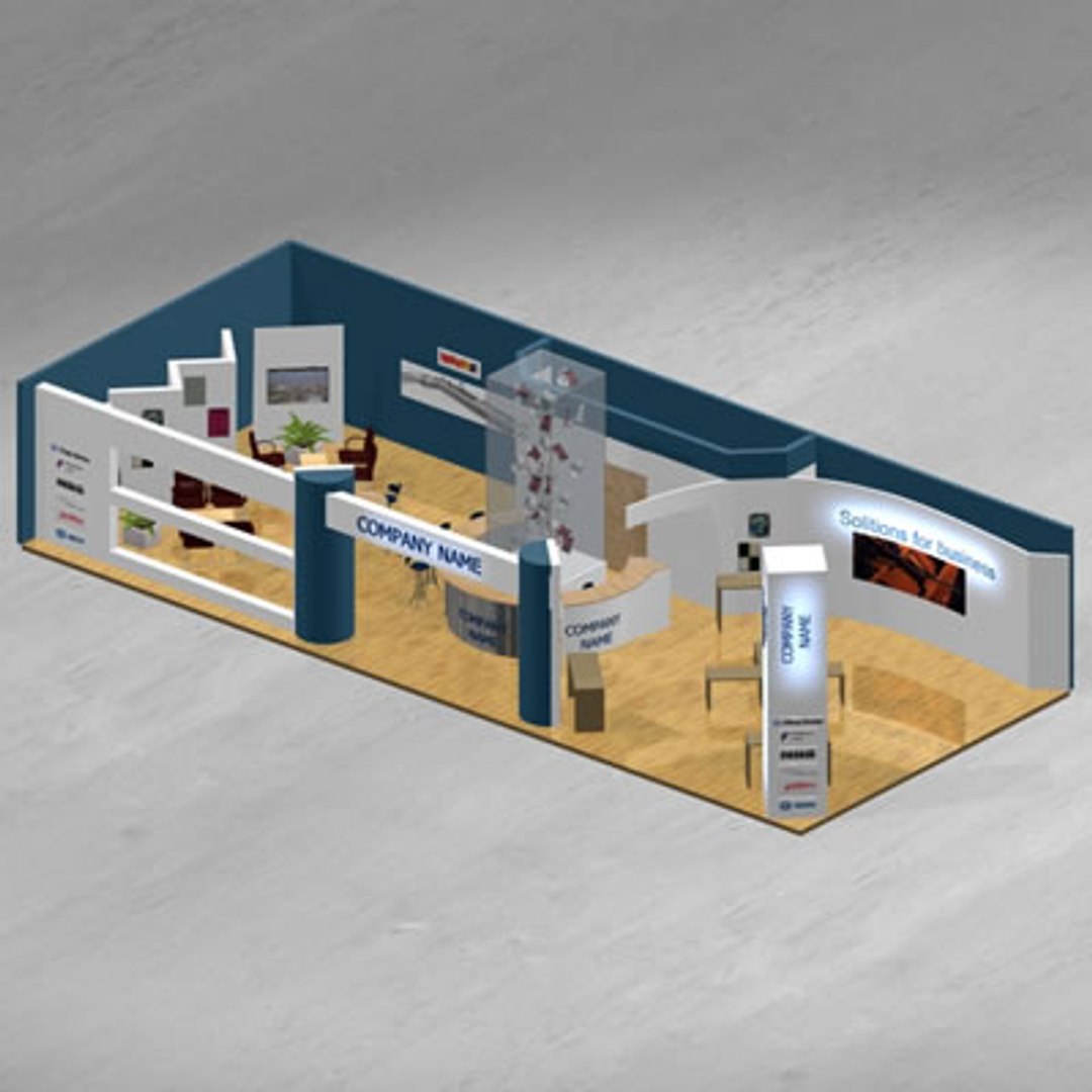 Fair Stand Exhibition 3d Model