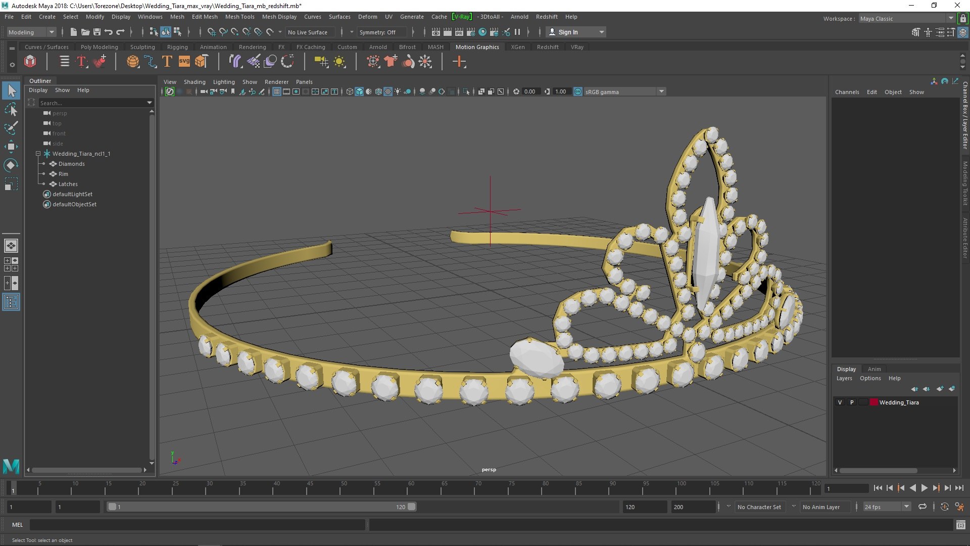 Wedding Tiara 3D Model - TurboSquid 2284574