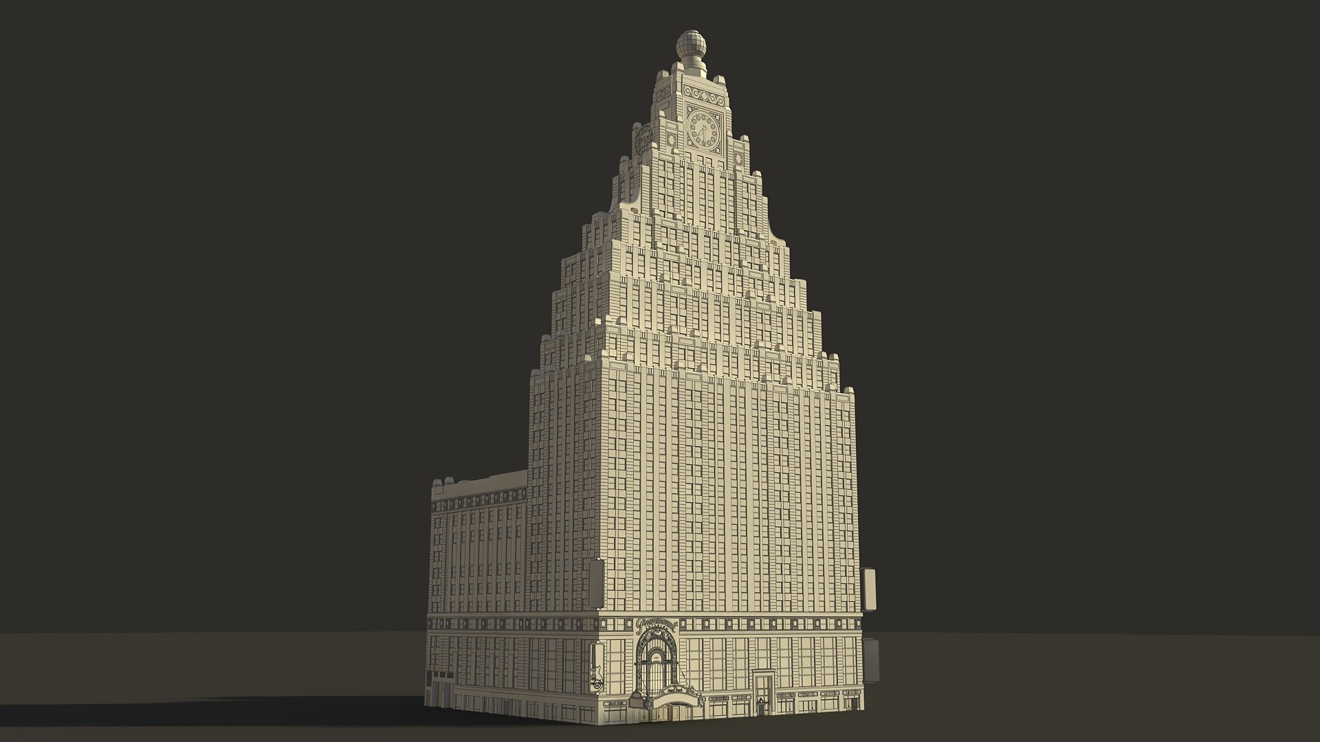 Paramount building model - TurboSquid 1524356