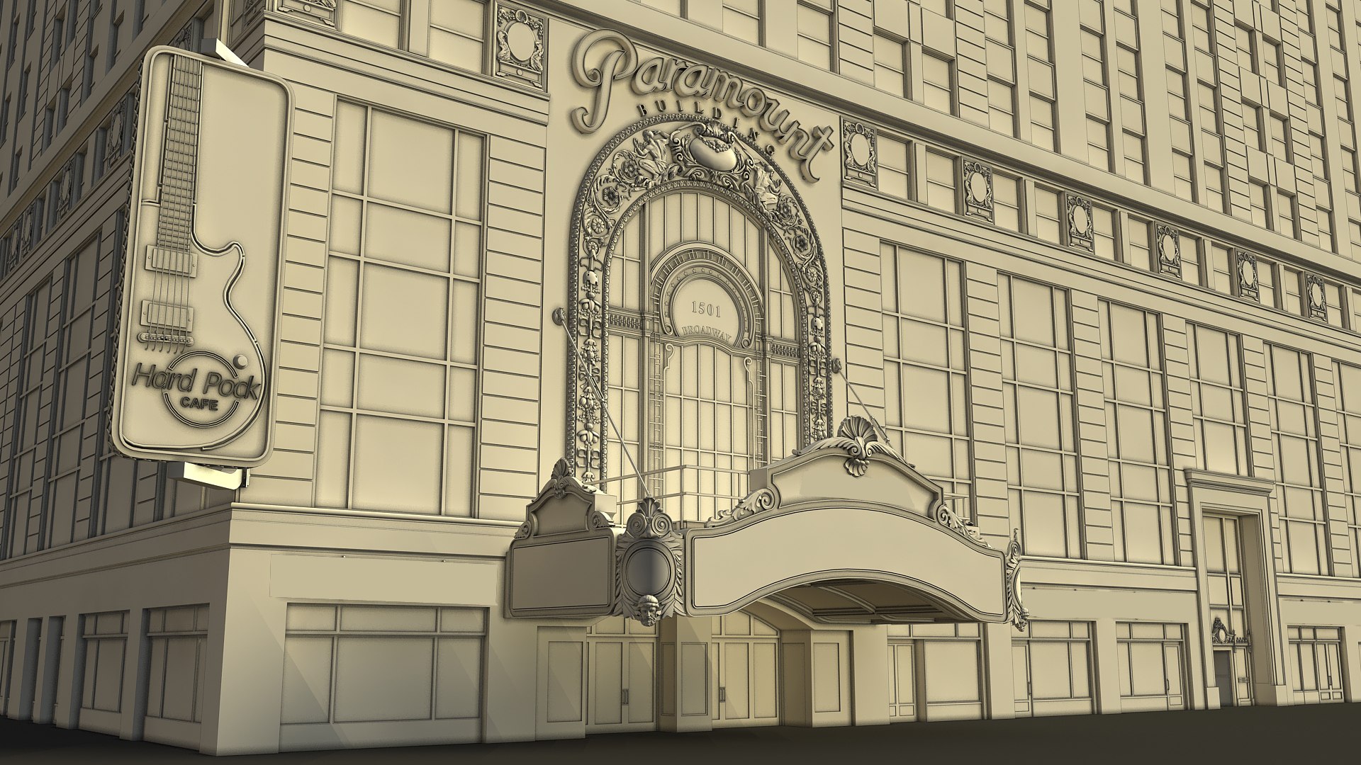 Paramount building model - TurboSquid 1524356