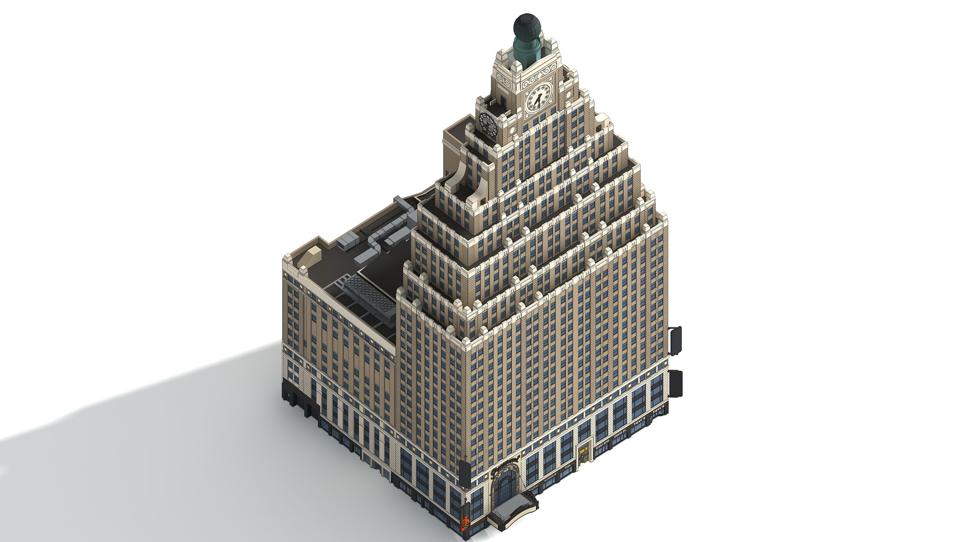 Paramount Building Model - TurboSquid 1524356