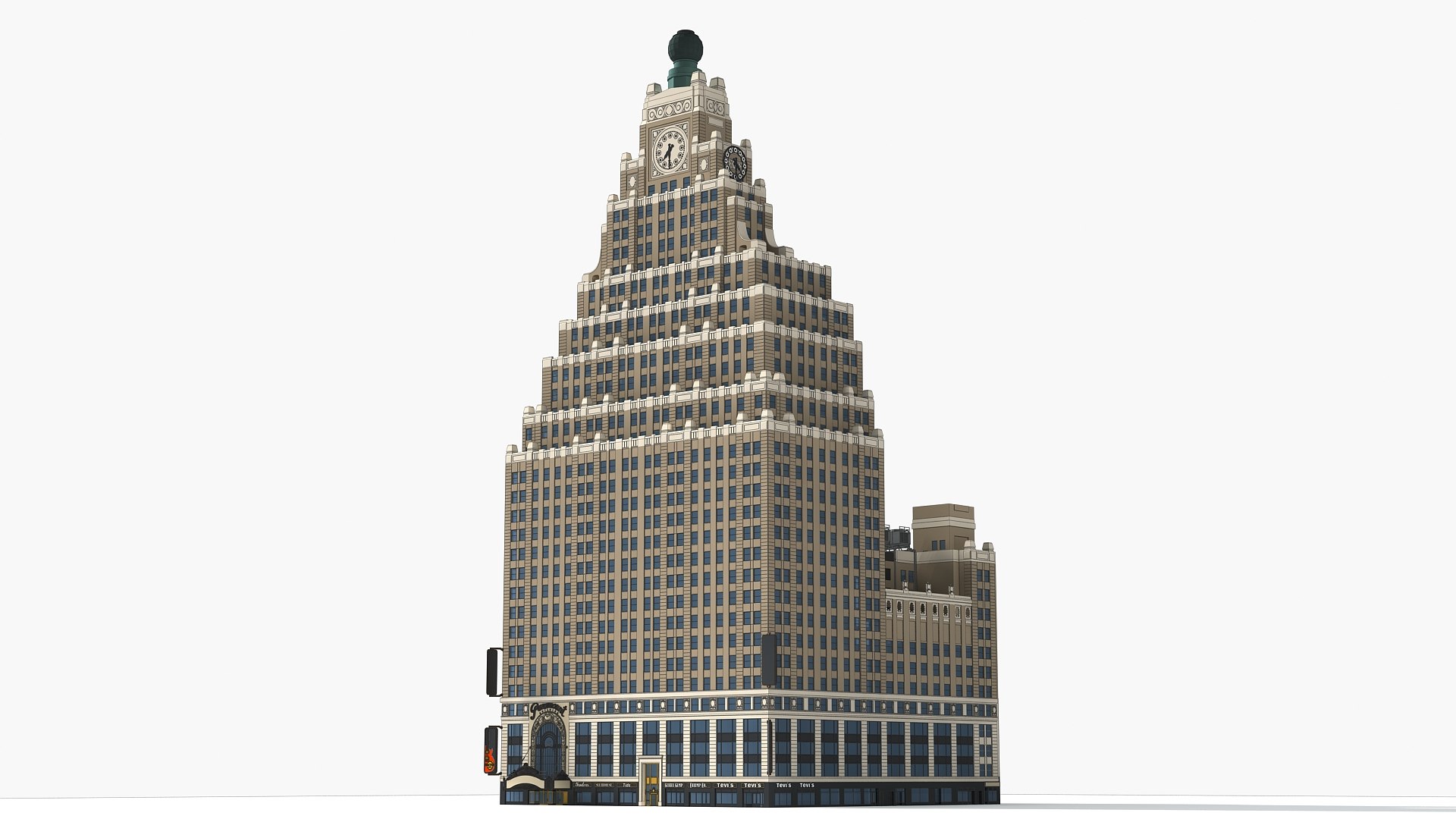 Paramount Building Model - TurboSquid 1524356