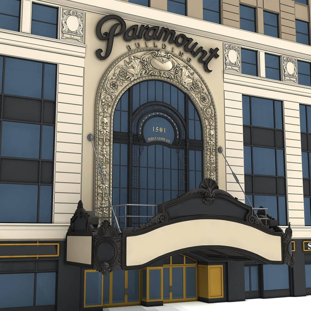 modelo 3d Edificio Paramount - TurboSquid 1524356