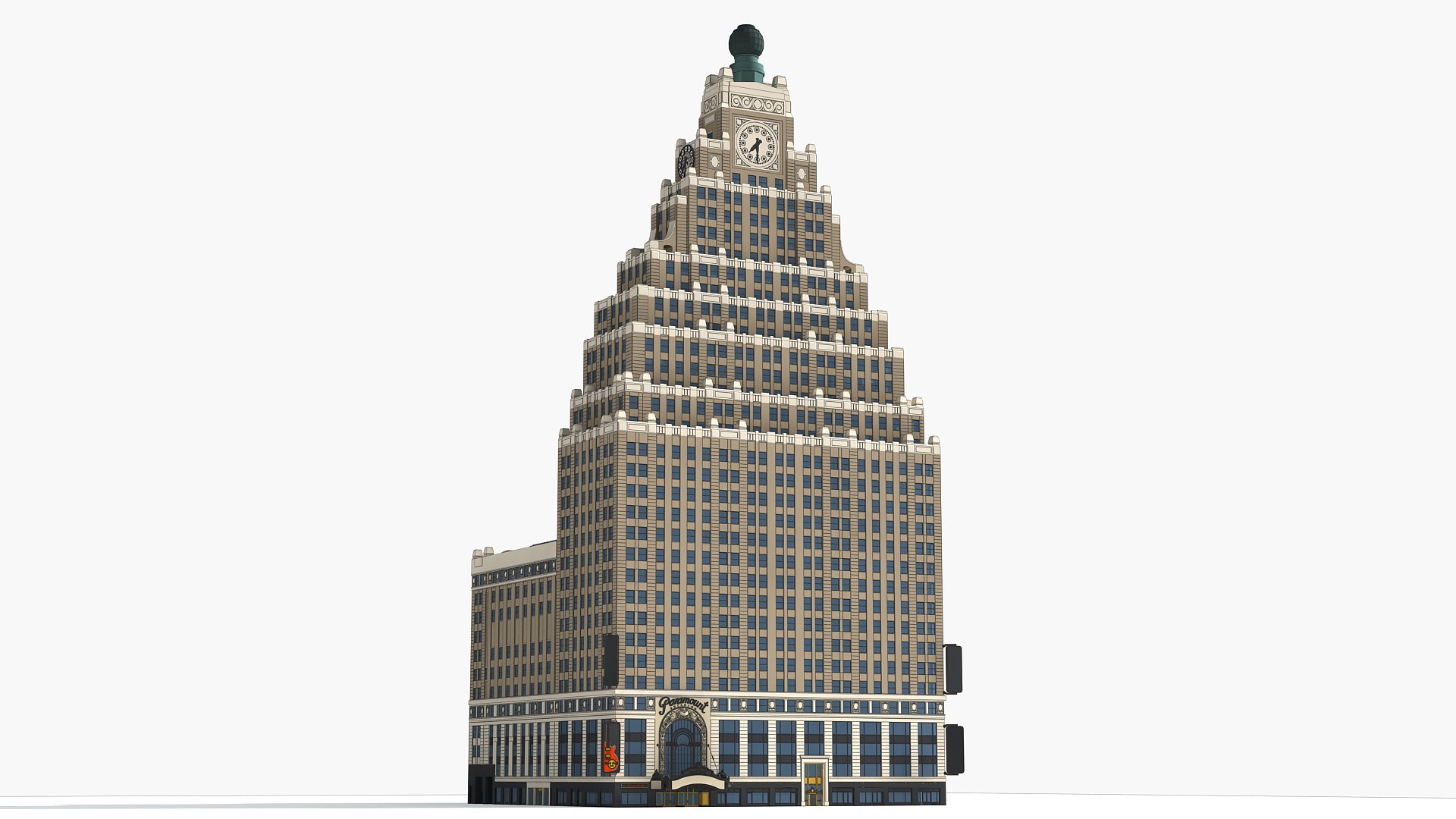 Paramount Building Model - TurboSquid 1524356