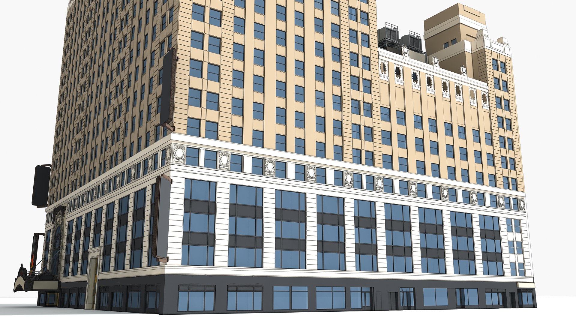 Paramount Building Model - TurboSquid 1524356