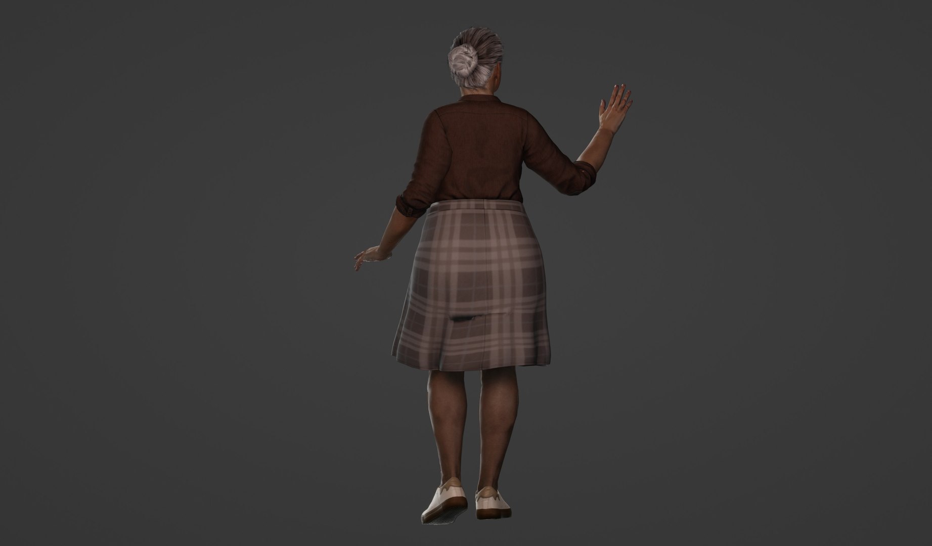 3D Model Realistic Sad Granny - TurboSquid 2184751