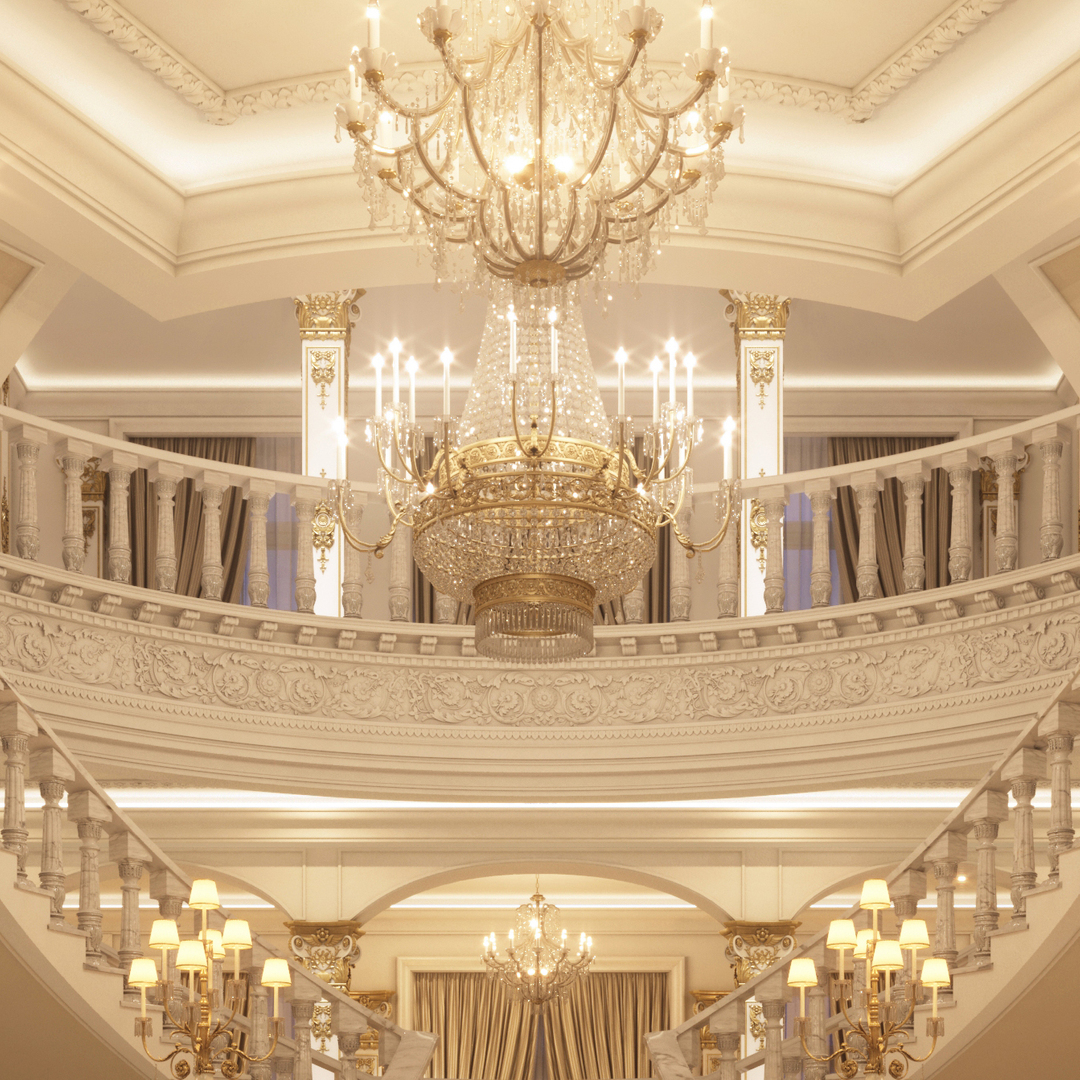 3D classical luxury entrance lobby - TurboSquid 1238847