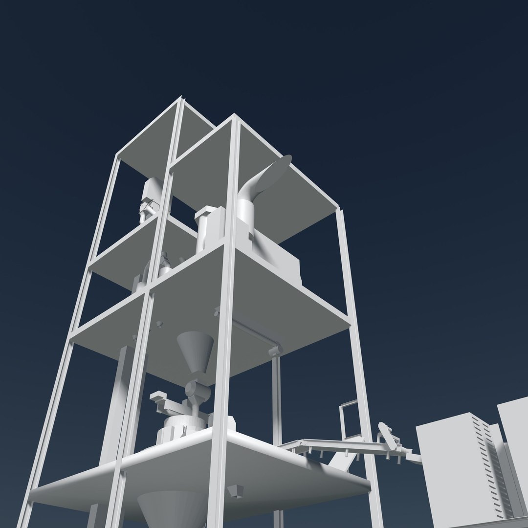 3D Silo Building 2 Model - TurboSquid 2160281