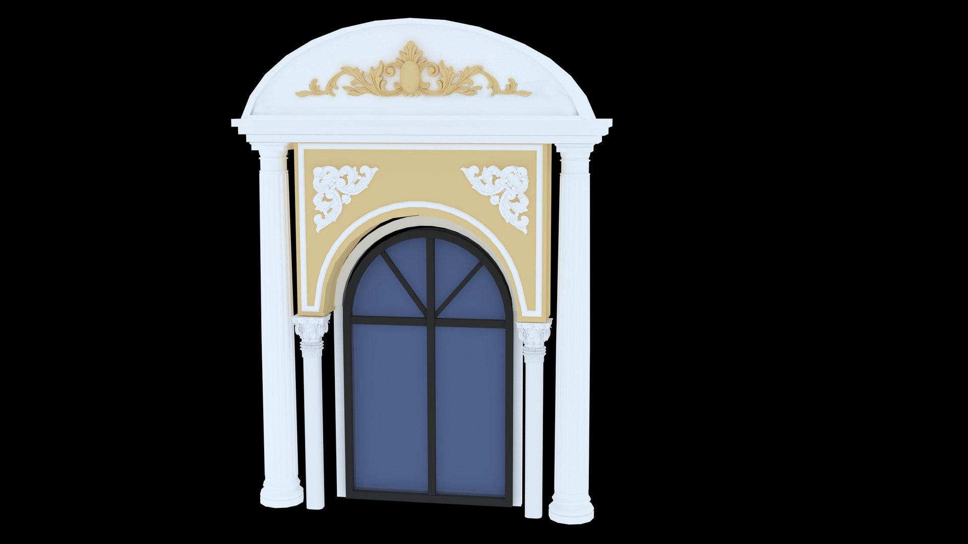 MODERN WINDOW WITH COLUMNS 3D Model - TurboSquid 2007736