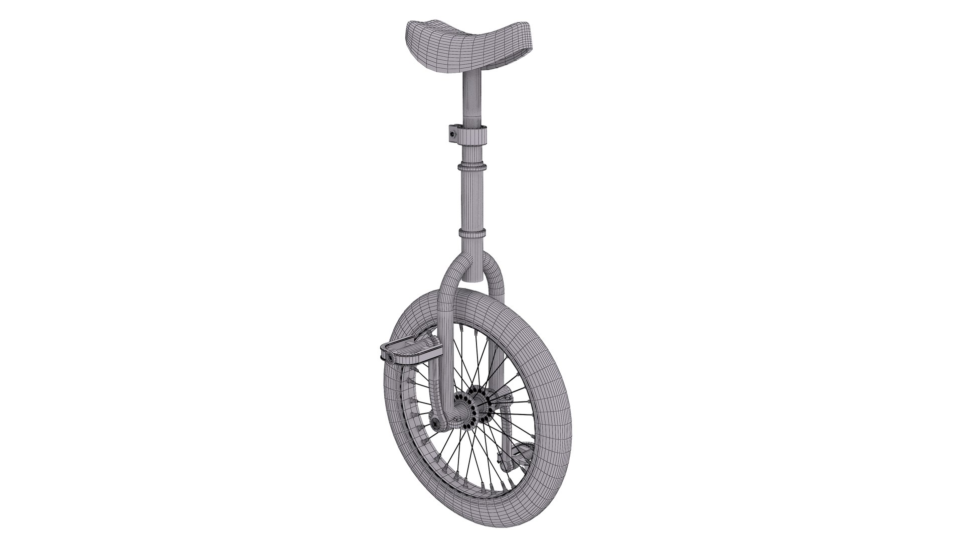 Unicycle - Red 3D - TurboSquid 1924491