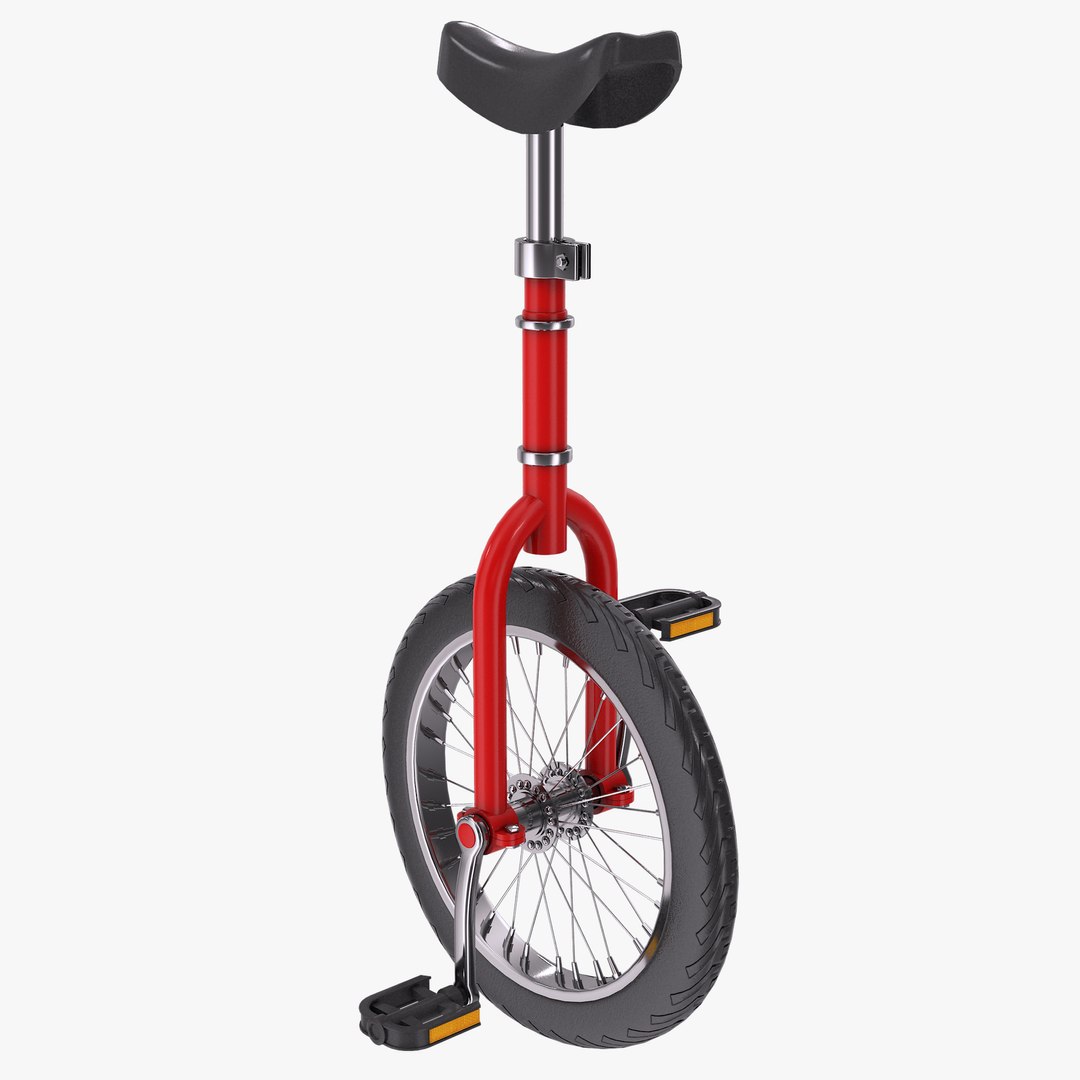 Unicycle - Red 3D - TurboSquid 1924491