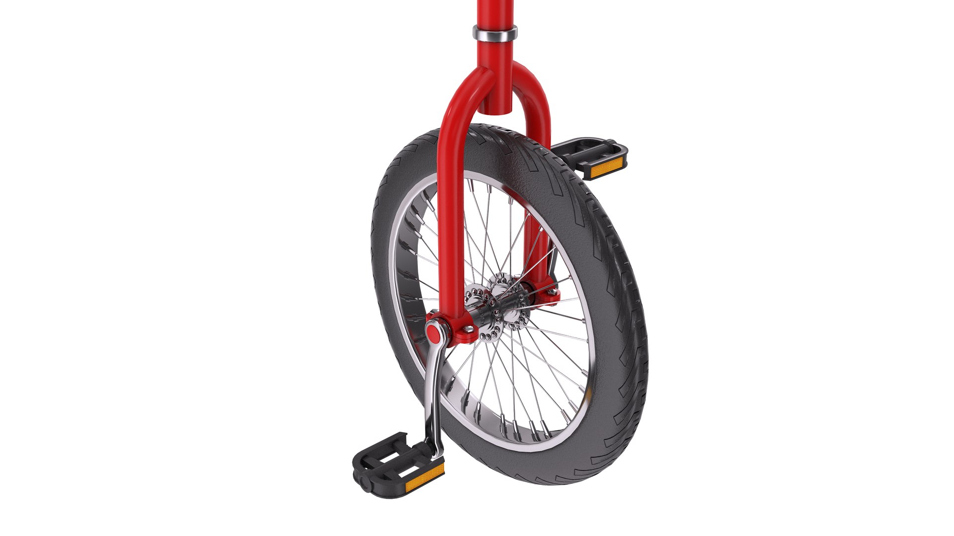 Unicycle - Red 3D - TurboSquid 1924491