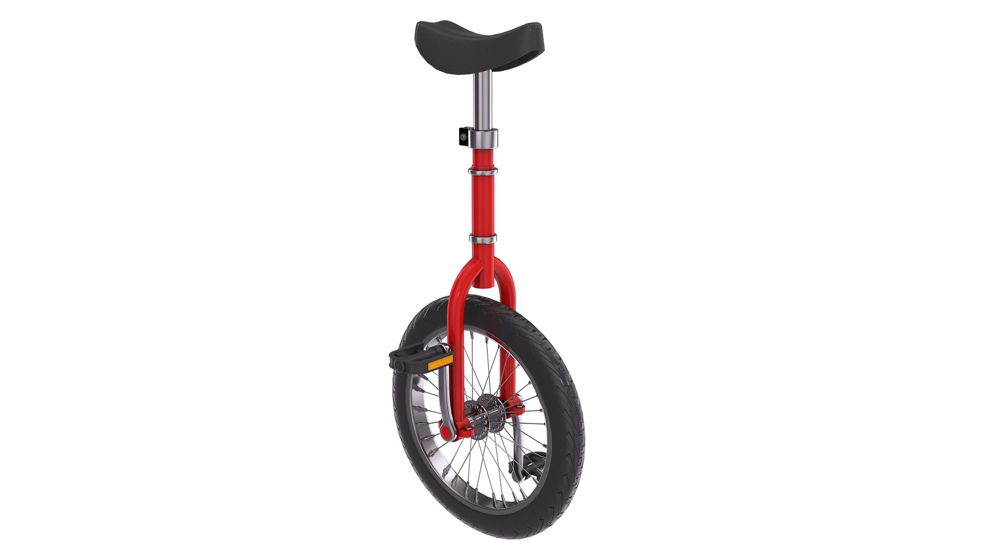 Unicycle - Red 3D - TurboSquid 1924491