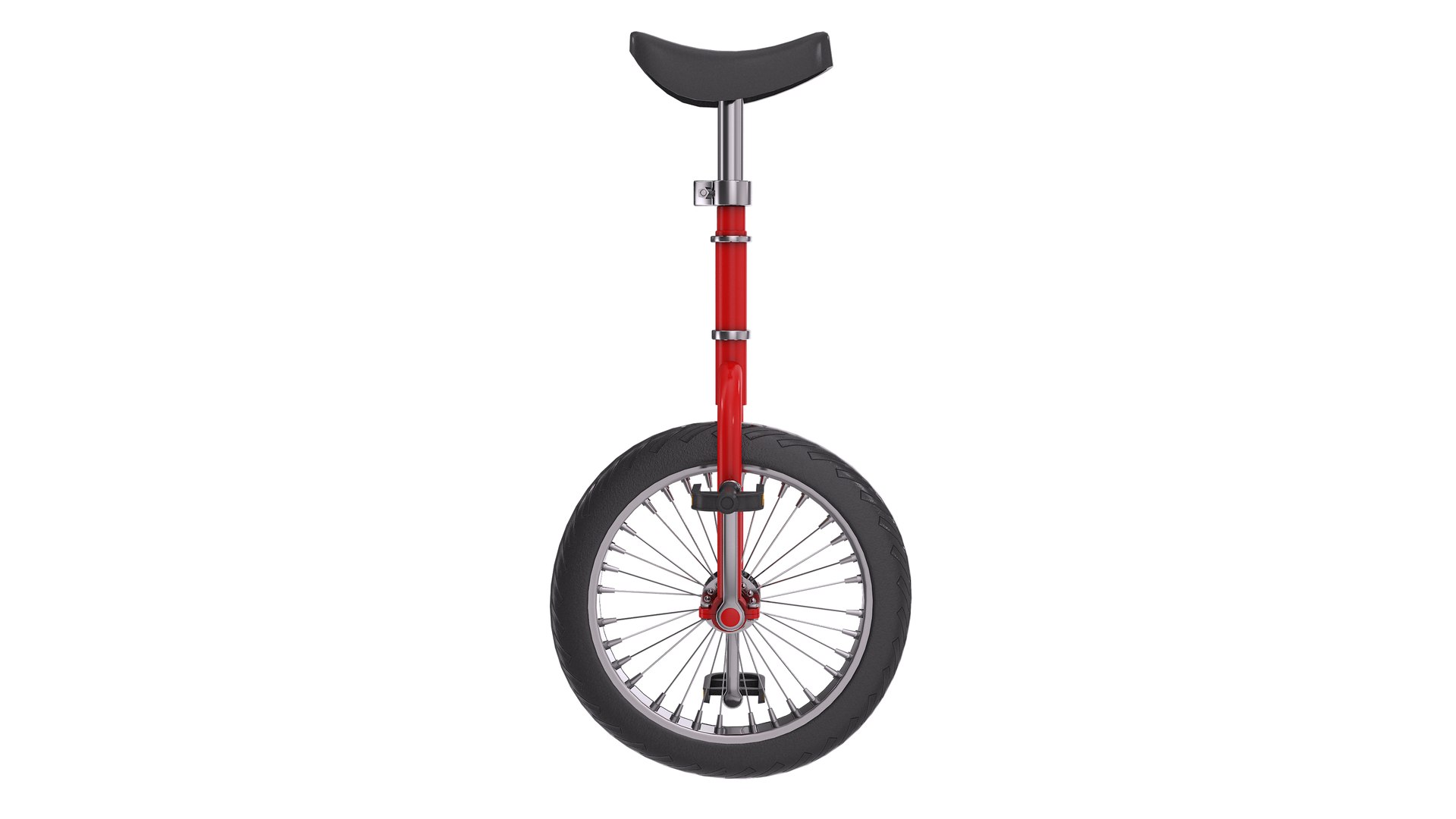 Unicycle - Red 3D - TurboSquid 1924491