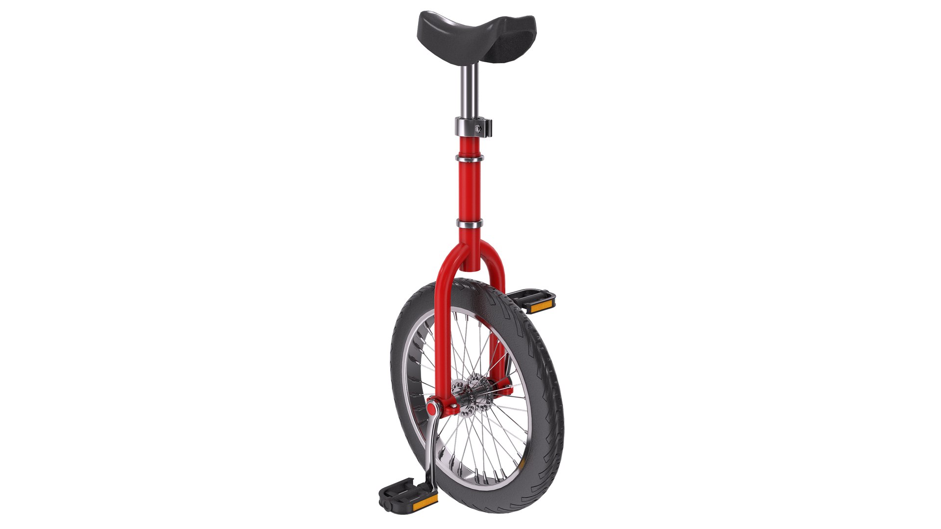 Unicycle - Red 3D - TurboSquid 1924491