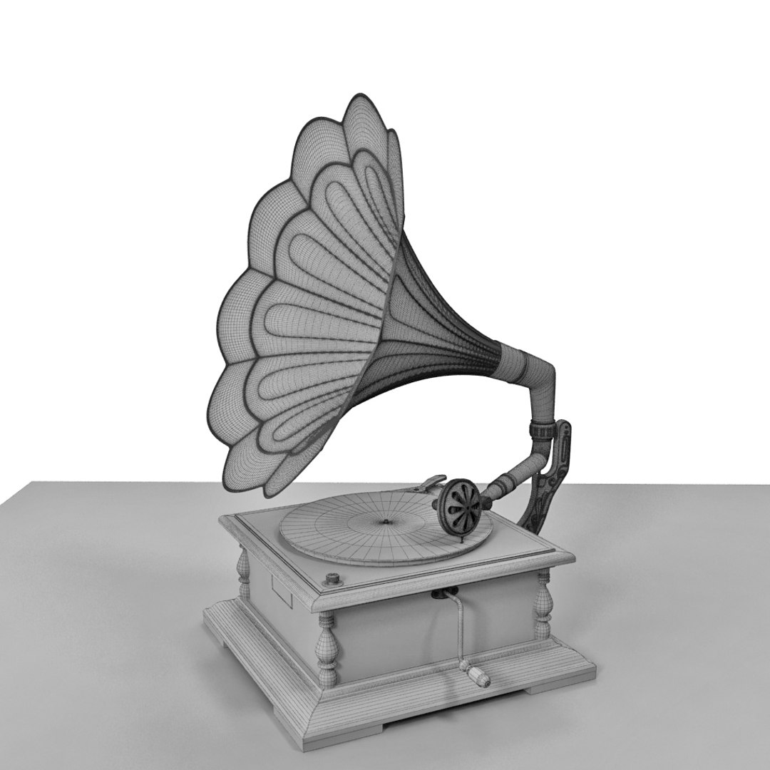 Gramophone Phonograph 3d Model