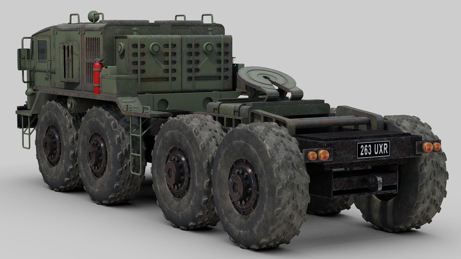 3d Soviet Maz 537 Towing