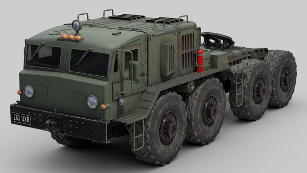 3d soviet maz 537 towing