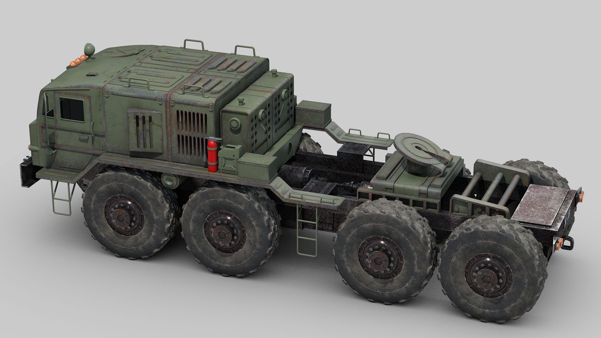 3d Soviet Maz 537 Towing