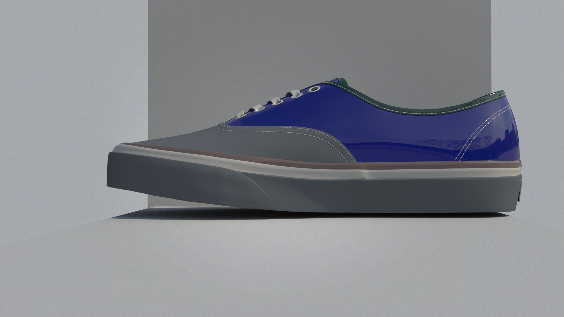 Blue canvas shoes fang binxing to download 3D model - TurboSquid 2067642
