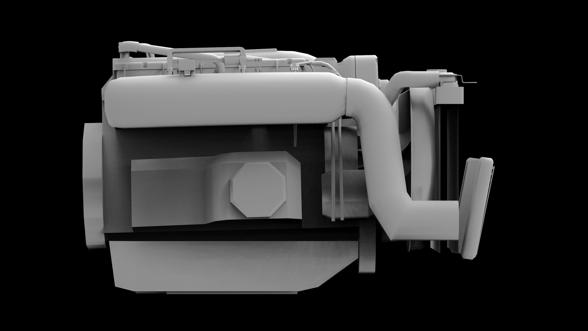 Nissan RB26DETT Stock Low Poly Engine 3D Model - TurboSquid 2307181