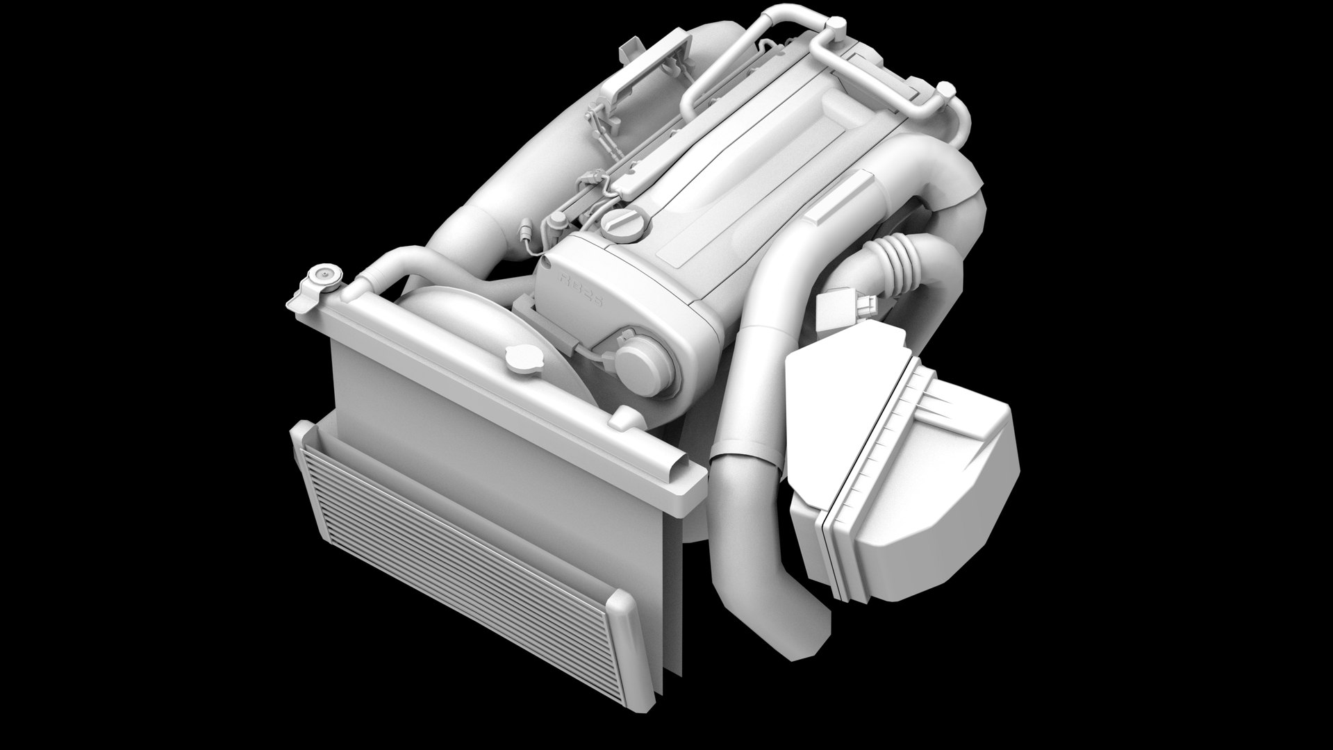 Nissan RB26DETT Stock Low Poly Engine 3D Model - TurboSquid 2307181