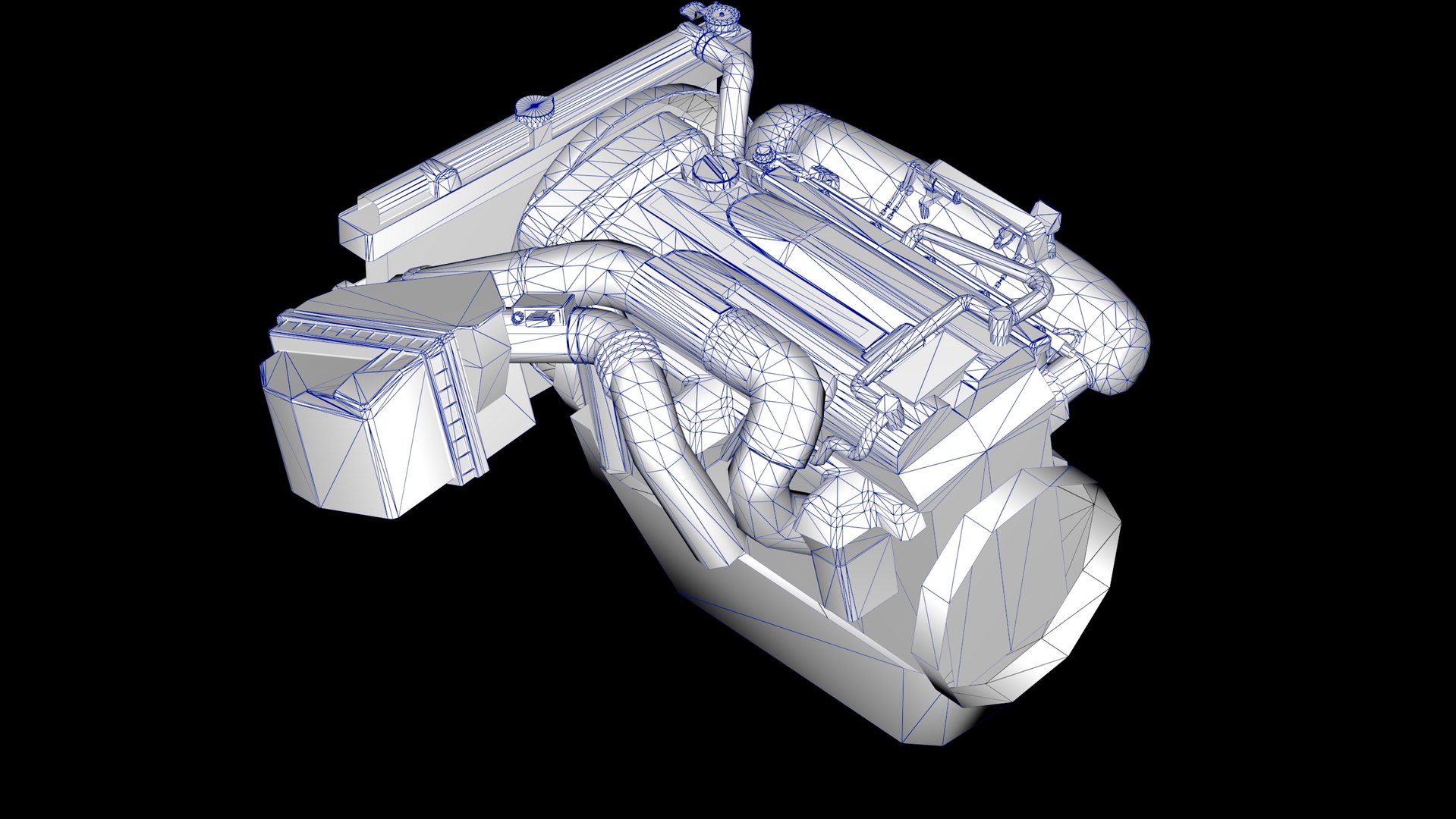 Nissan RB26DETT Stock Low Poly Engine 3D Model - TurboSquid 2307181