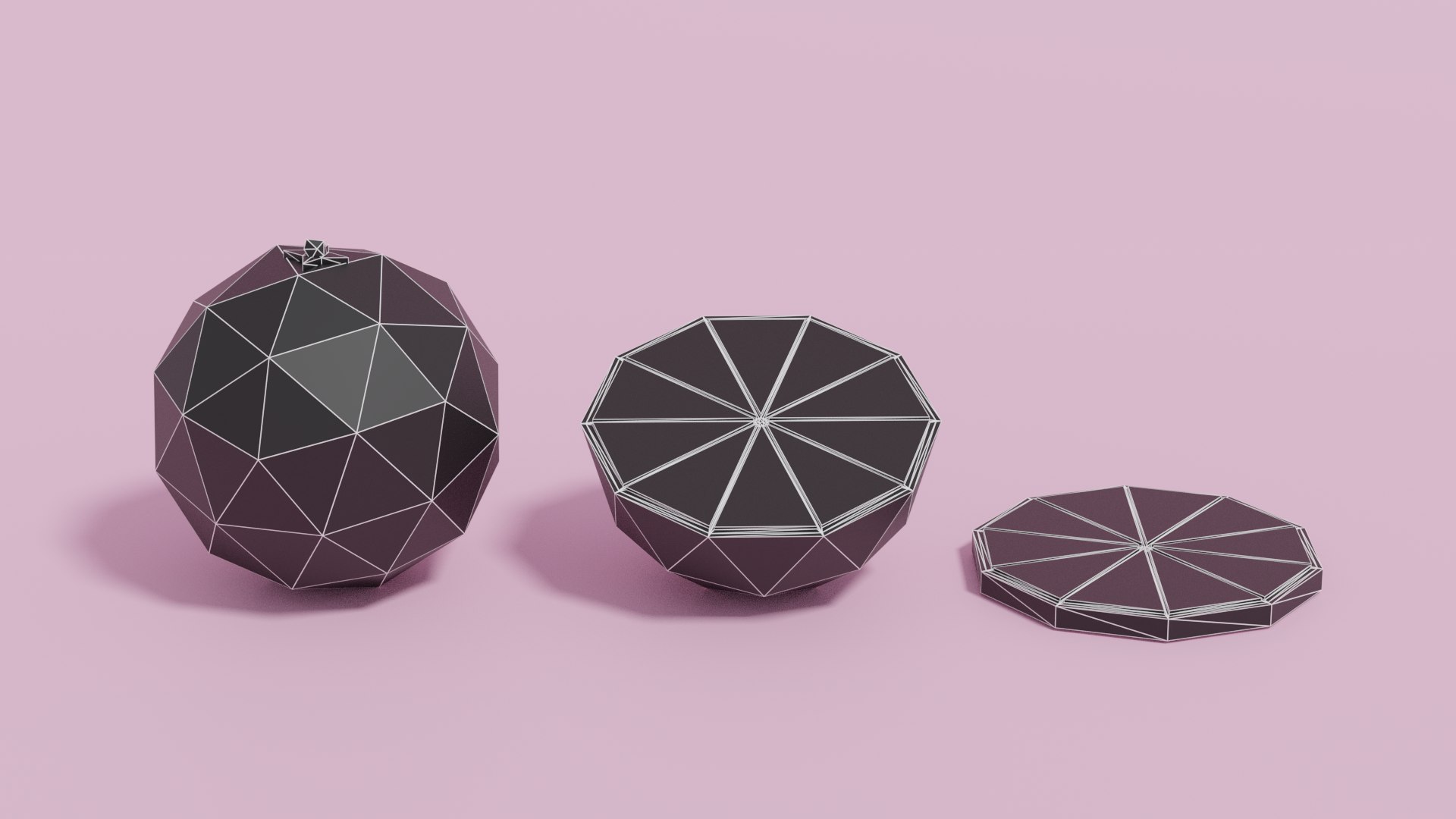 Low Poly Cartoon Orange 3D - TurboSquid 1867095