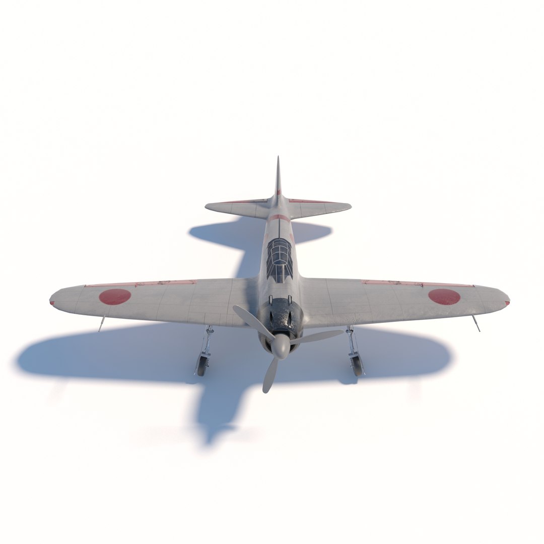 3D Mitsubishi A6m Zero - TurboSquid 1412210