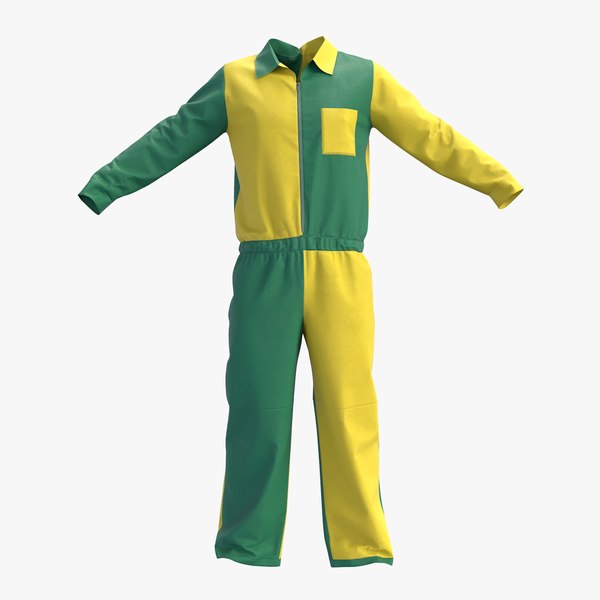 3D Escape Risk Prison Overalls - TurboSquid 2045141
