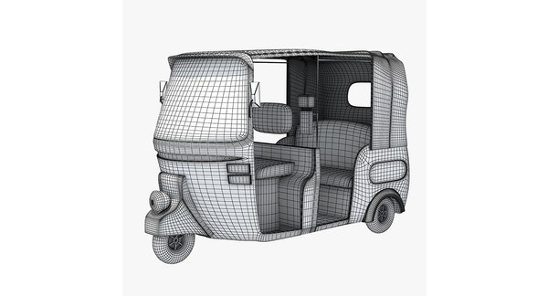 3d rickshaw modeled model