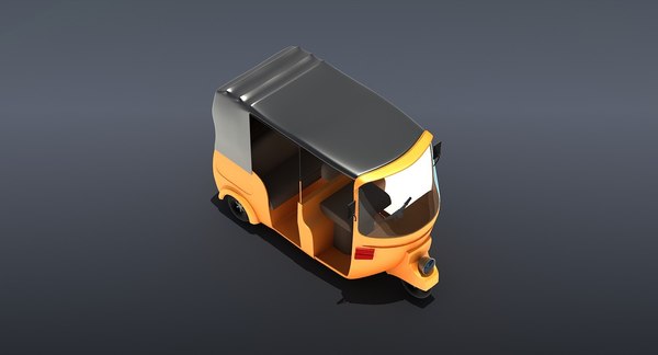 3d rickshaw modeled model