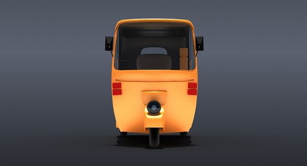 3d rickshaw modeled model
