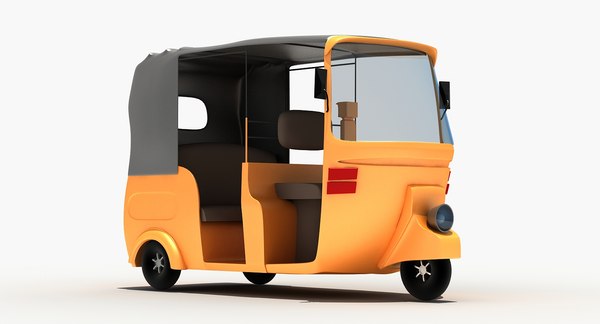 3d rickshaw modeled model