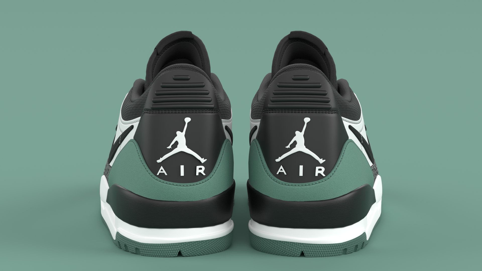 Air Jordan Legacy 312 Low White Mineral Wolf Grey Black 3D Model ...